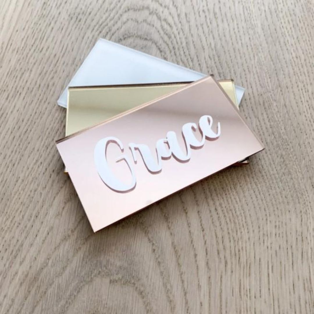 Acrylic Place/Name Tags – Luxe Labels Australia
